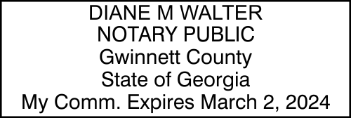 Georgia Rectangular Notary Seal - All State Notary Supplies